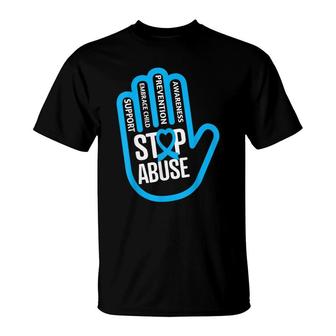 We Wear Blue Child Abuse Prevention Child Abuse Awareness T-Shirt ...