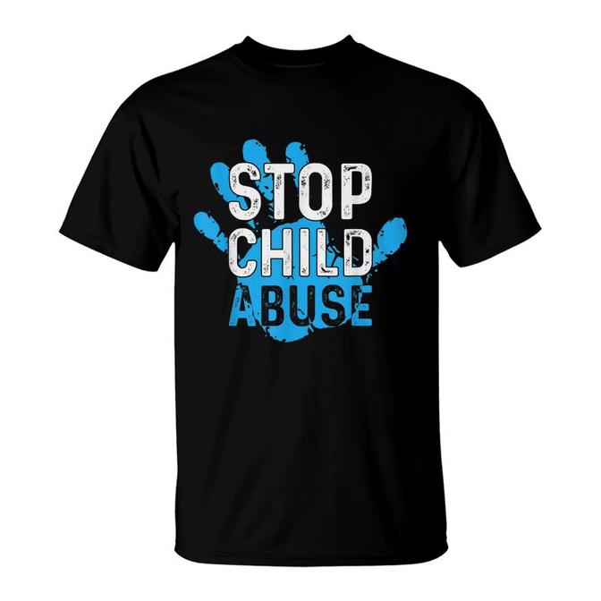 We Wear Blue Child Abuse Prevention Child Abuse Awareness T-Shirt ...
