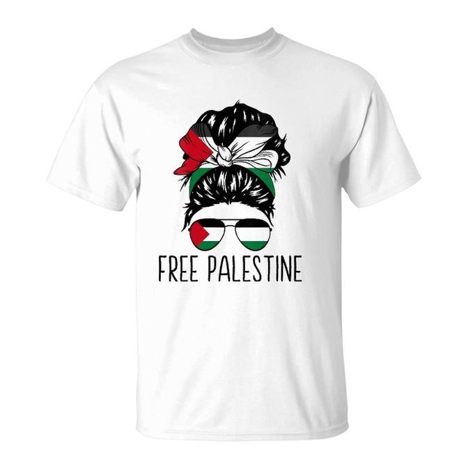Free Palestine Flag I Love Palestine Gaza Palestinian Flag Ver2 T-Shirt ...