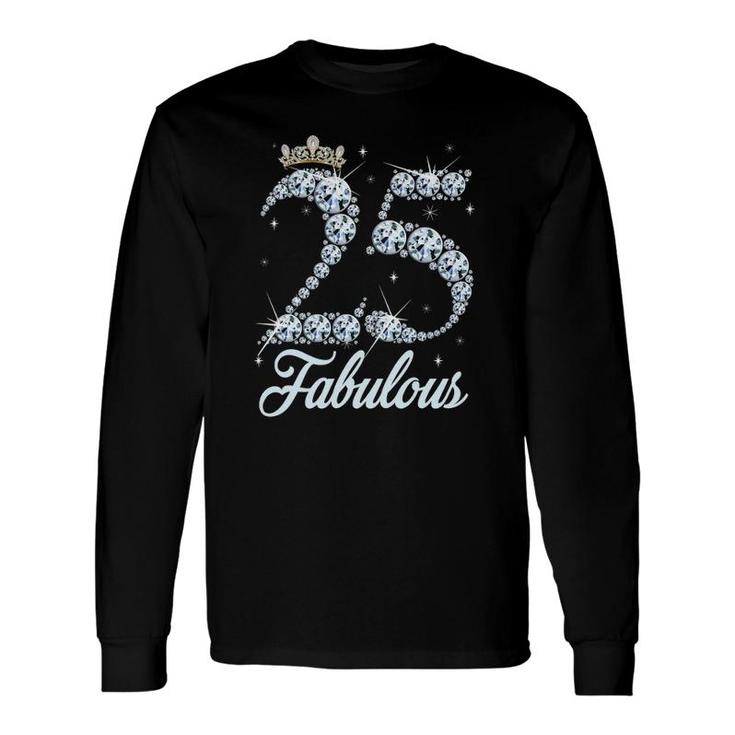 25 Years Old Its My 25Th Birthday Queen Diamond Heels Crown Long Sleeve ...