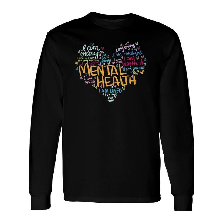 Mental Health Awareness Depression Long Sleeve T-Shirt - Seseable