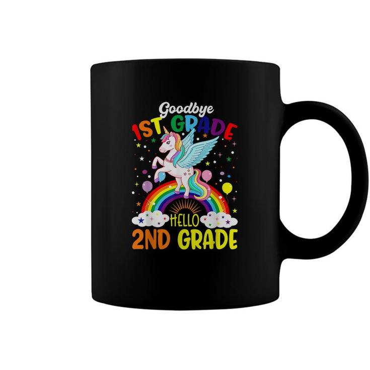 Goodbye 1St Grade Hello 2Nd Grade Unicorn Girls 2022 Grad Coffee Mug ...