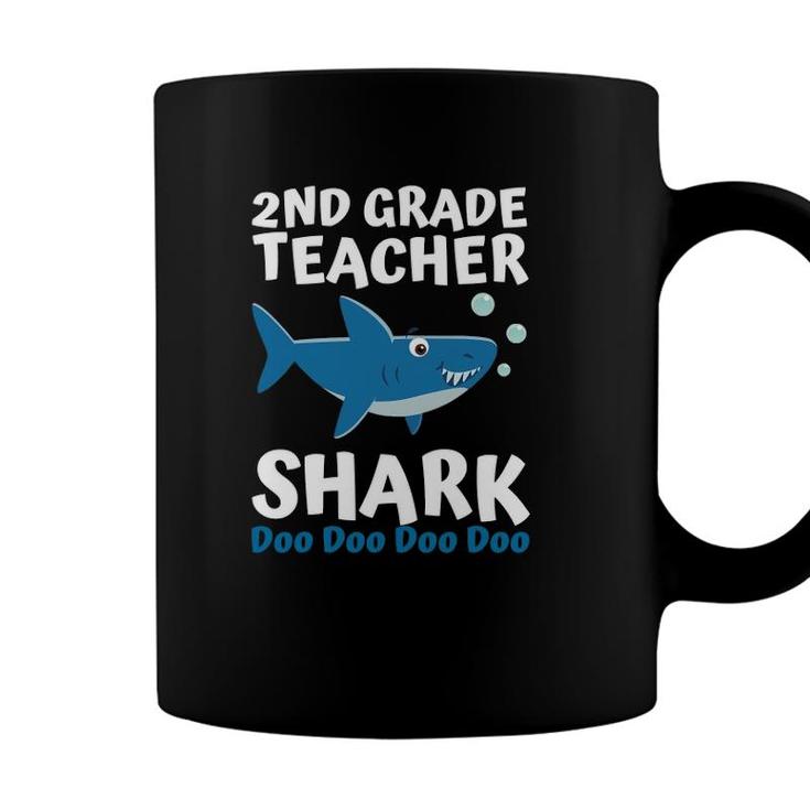 2Nd Grade Teacher Shark Doo Doo Tee Men Women Back To School Coffee Mug ...