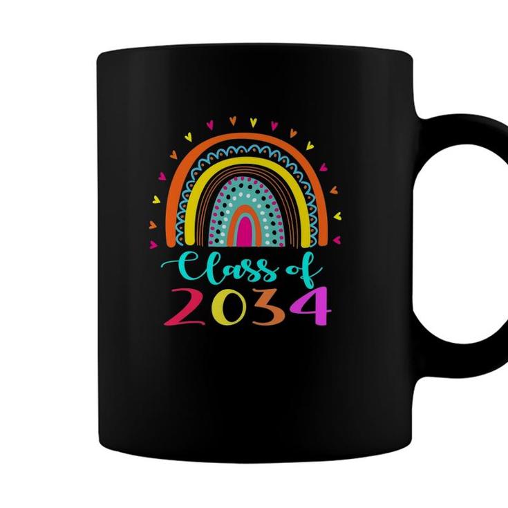 Class Of 2034 Pre-K Graduate Preschool Graduation Rainbow Coffee Mug ...