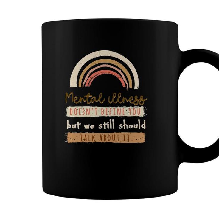 Depression Mental Health Awareness Boho Rainbow Coffee Mug | Seseable