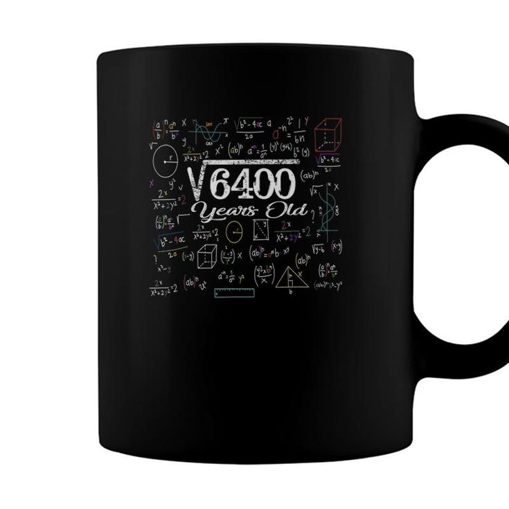 Math Square Root Of 6400 Vintage 80Th Birthday 80 Years Old Coffee Mug ...
