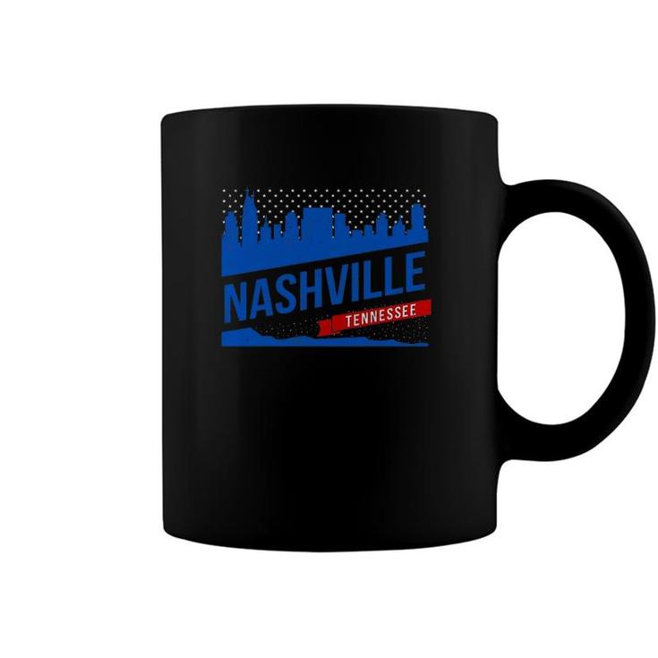 Nashville Skyline Tennessee Music City Coffee Mug | Mazezy