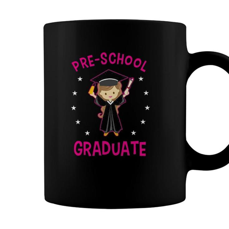 Preschool Girl Graduate Graduation Pre-K Coffee Mug - Seseable