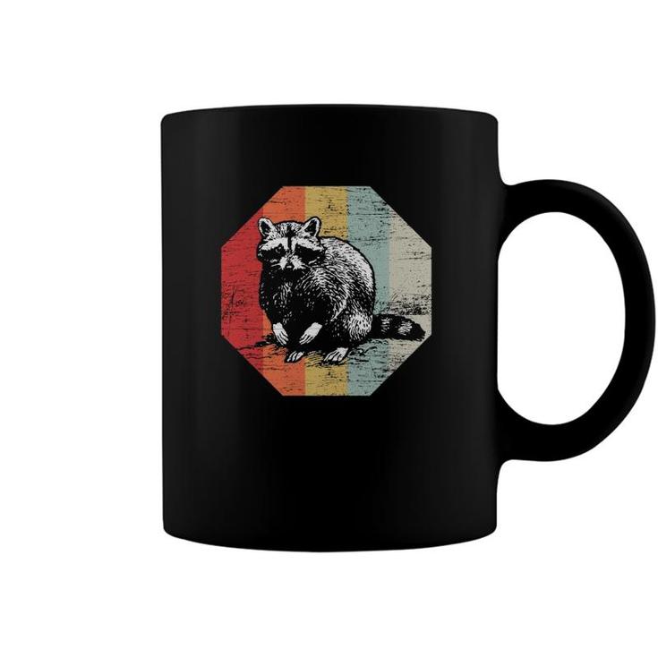 Retro Racoon Trash Panda Raccoon Coffee Mug | Mazezy