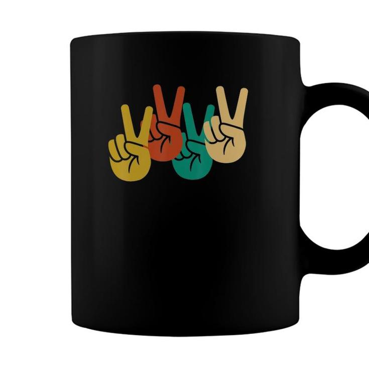 Retro Vintage Peace Love 60S 70S Hippie Inspired Coffee Mug | Seseable