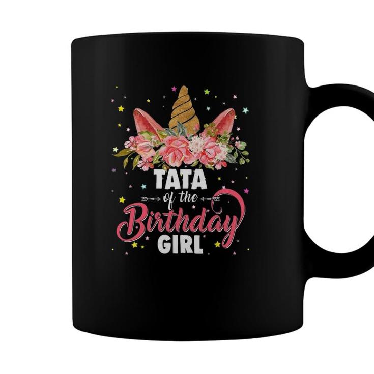 Tata Of The Birthday Girl Unicorn Girls Family Matching Coffee Mug ...