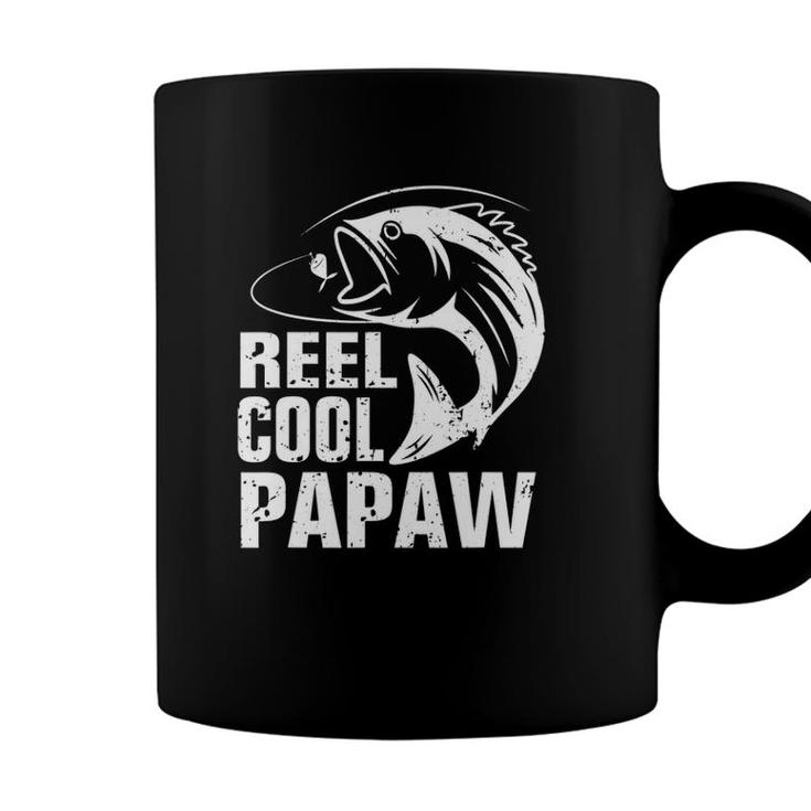Vintage Reel Cool Papaw Fishing Fathers Day Gift Coffee Mug | Seseable
