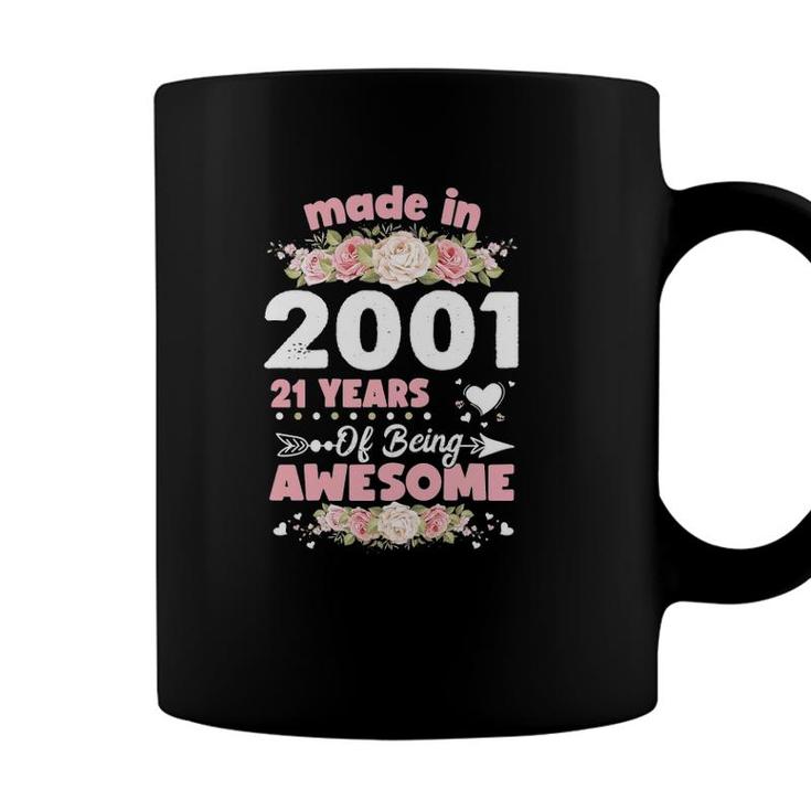 Womens 21 Years Old Gifts 21St Birthday Born In 2001 Women Girls Coffee ...