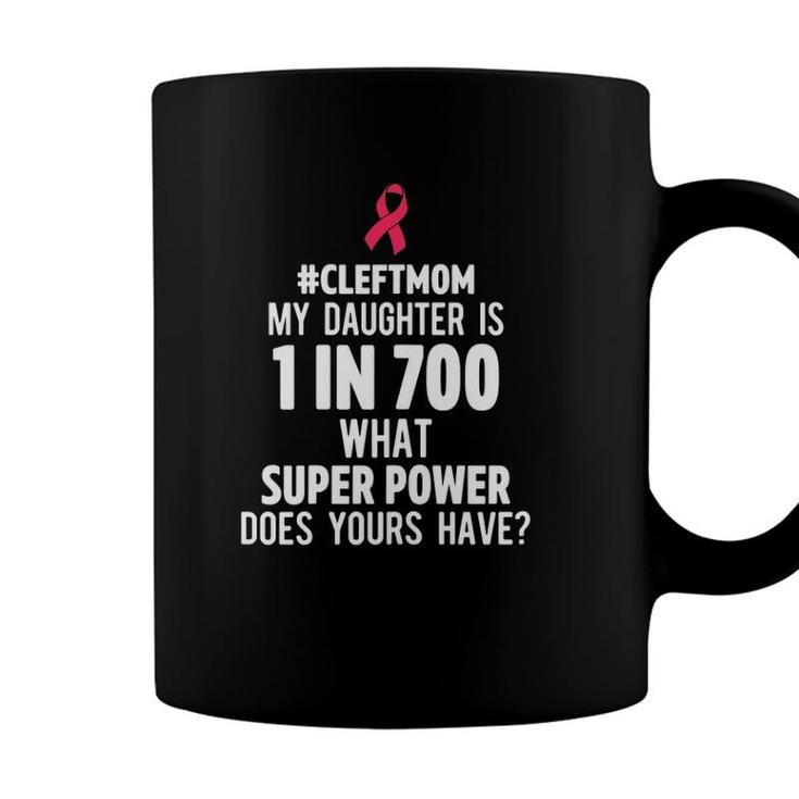 Womens Cleft Palate Lip Mom Daughter Cleft Strong Awareness Coffee Mug ...