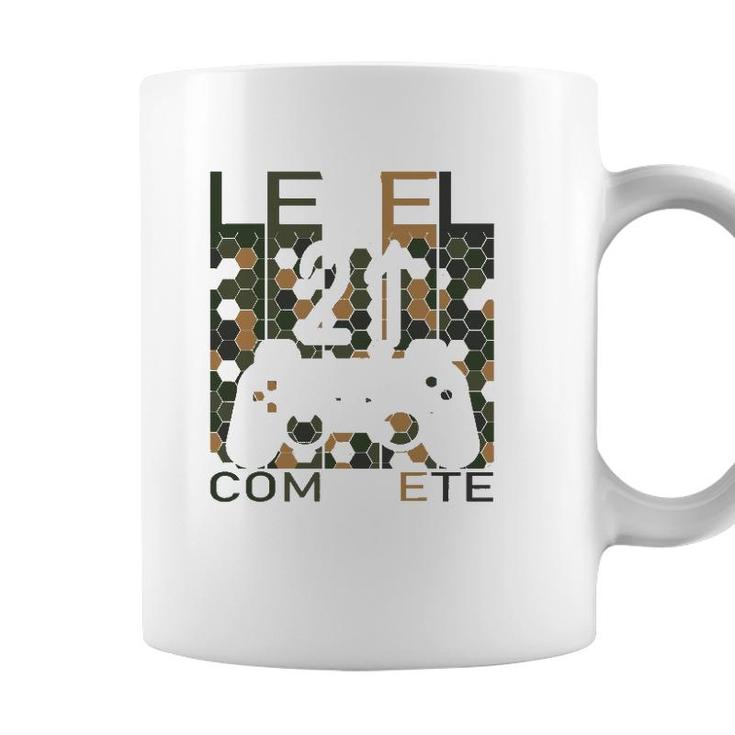 Gaming 21 Years Old Lvl 21 Complete 2001 Level 21 Ver2 Coffee Mug ...