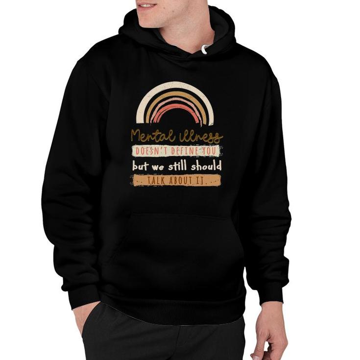 Depression Mental Health Awareness Boho Rainbow Hoodie - Seseable