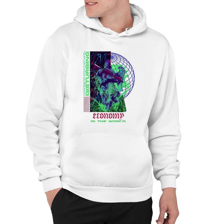 Disturbing Economy - Sad Aesthetic Edgy Streetwear Hoodie - Seseable
