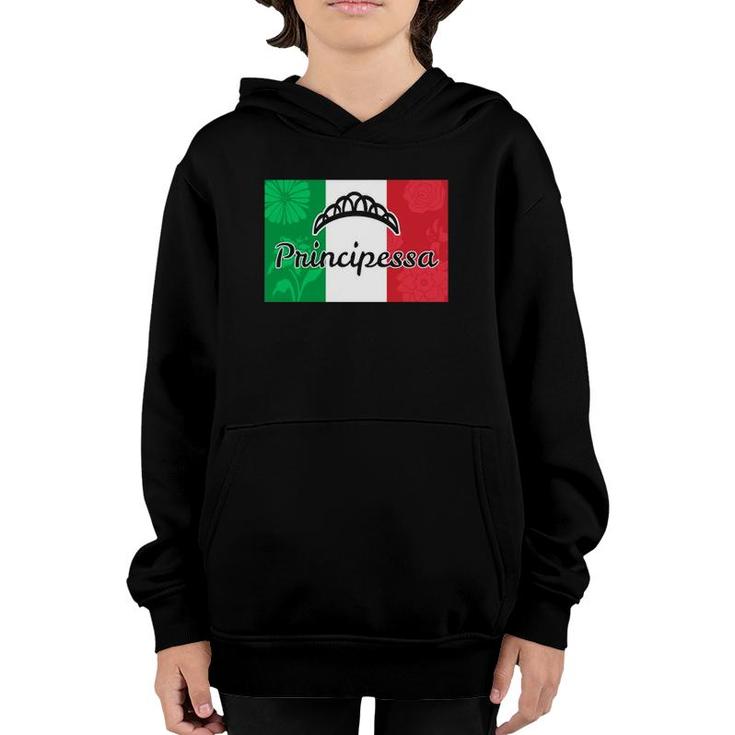 Italian Princess Principessa Italy Flag Proud Heritage Youth Hoodie ...
