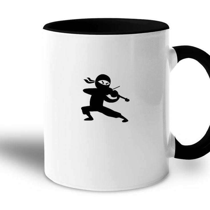 Violin Ninja - Violin Player Violinist Classical Music Accent Mug ...