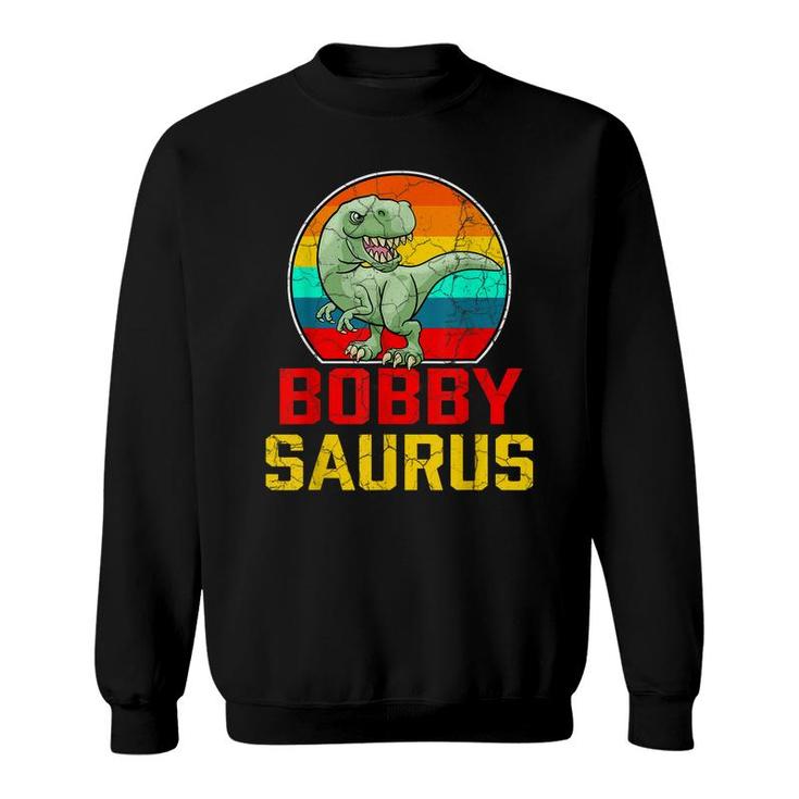 Bobby Saurus Family Reunion Last Name Team Funny Custom Sweatshirt ...