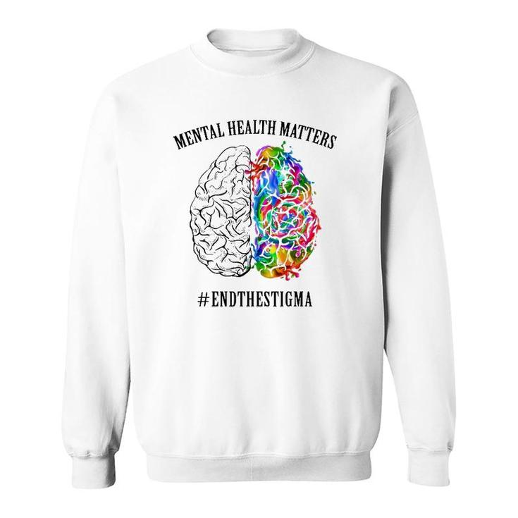 Mental Health Matters End The Stigma Mental Health Awareness Colorful ...