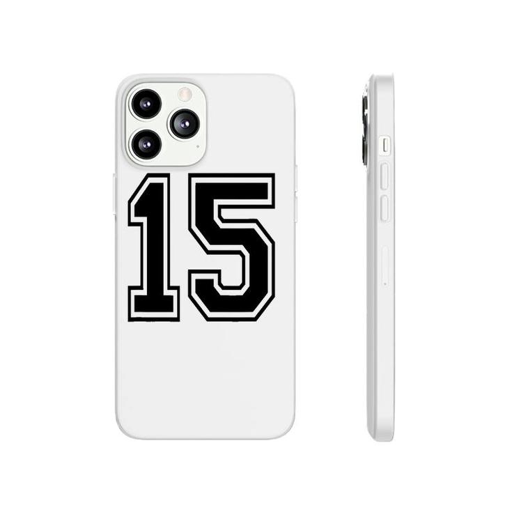 Number 15 Sports Jersey Player Uniform Number 15Th Birthday Sweatshirt ...