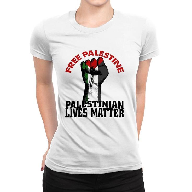 Free Palestine Flag I Love Palestine Gaza Palestinian Flag Ver2 Women T ...