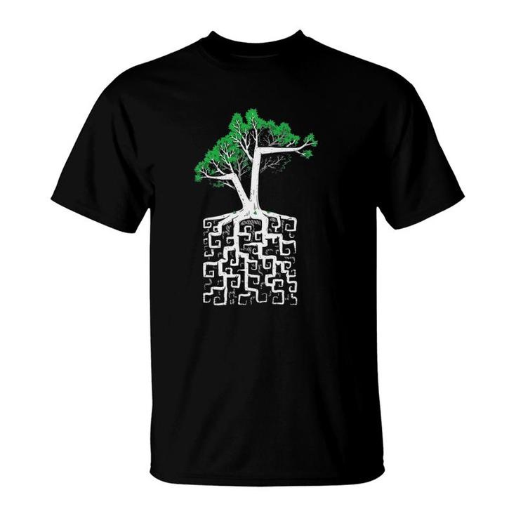 Square Root Pun With A Tree And Math T-Shirt | Seseable