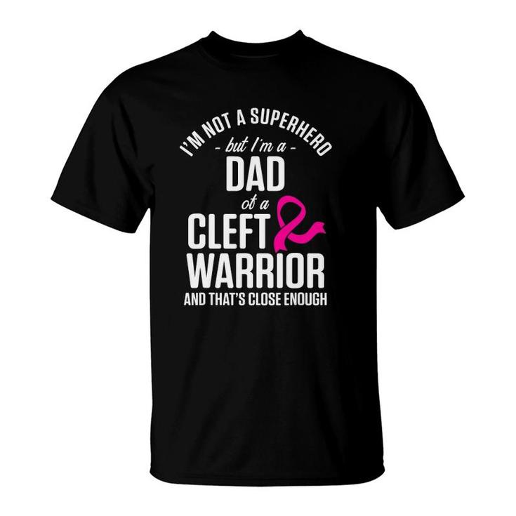 Mens Cleft Palate Lip Dad Hero Cleft Strong Awareness T-Shirt | Seseable