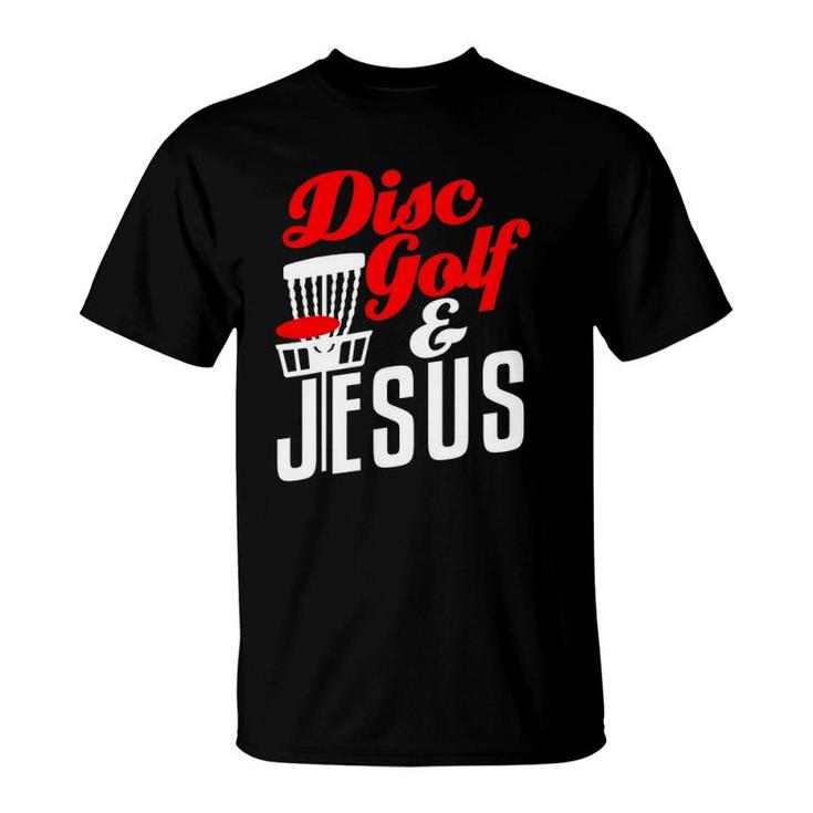 Disc Golf Jesus Christian Gift Funny Golfing Golfer Lover T-Shirt ...