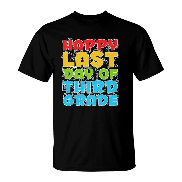 Happy Last Day Of 3Rd Grade Third Grade Gif T-Shirt | Seseable