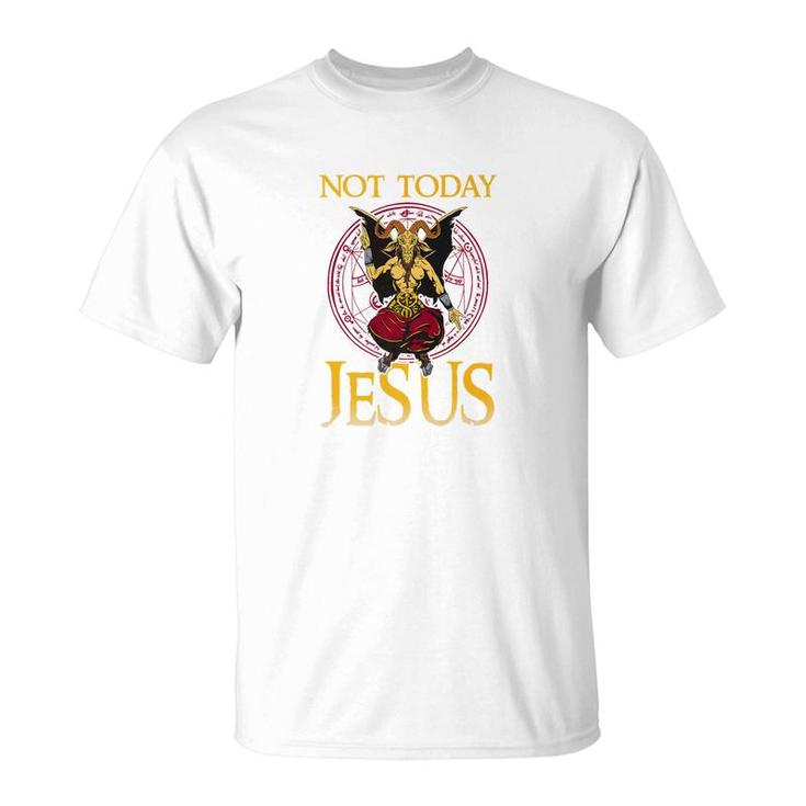 Baphomet Sigil Not Today Jesus Satanic T Shirt Monsterry